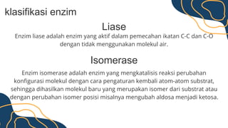 konsep aktivasi enzim dan cara kerja enzim | PPTX