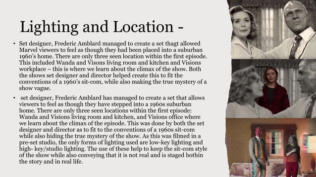 Wanda Vision pilot ep Analysis Powerpoint | PPT