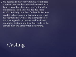 Wardrobe and Casting updated | PPT