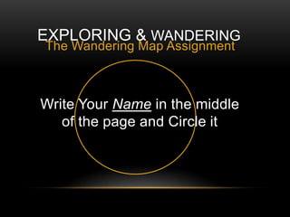 Major Exploration - Wandering Presentation | PPT