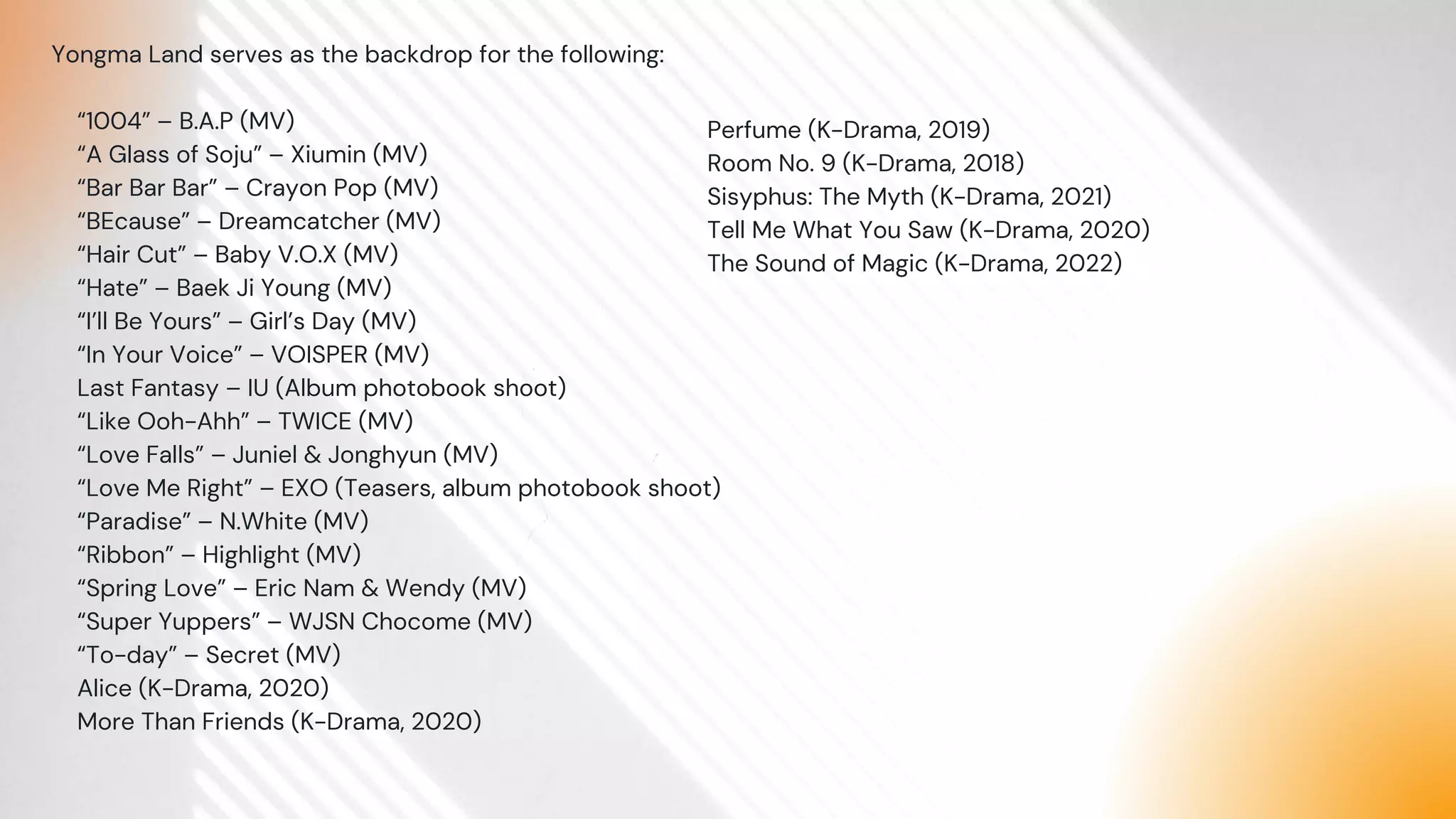 Wanderlust Wednesday Five K-Drama K-Pop MV Filming Locations You Can ...