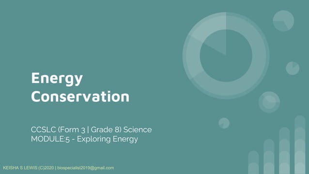 CCSLC Science - Conservation of Energy | PPTX | Power and Energy ...