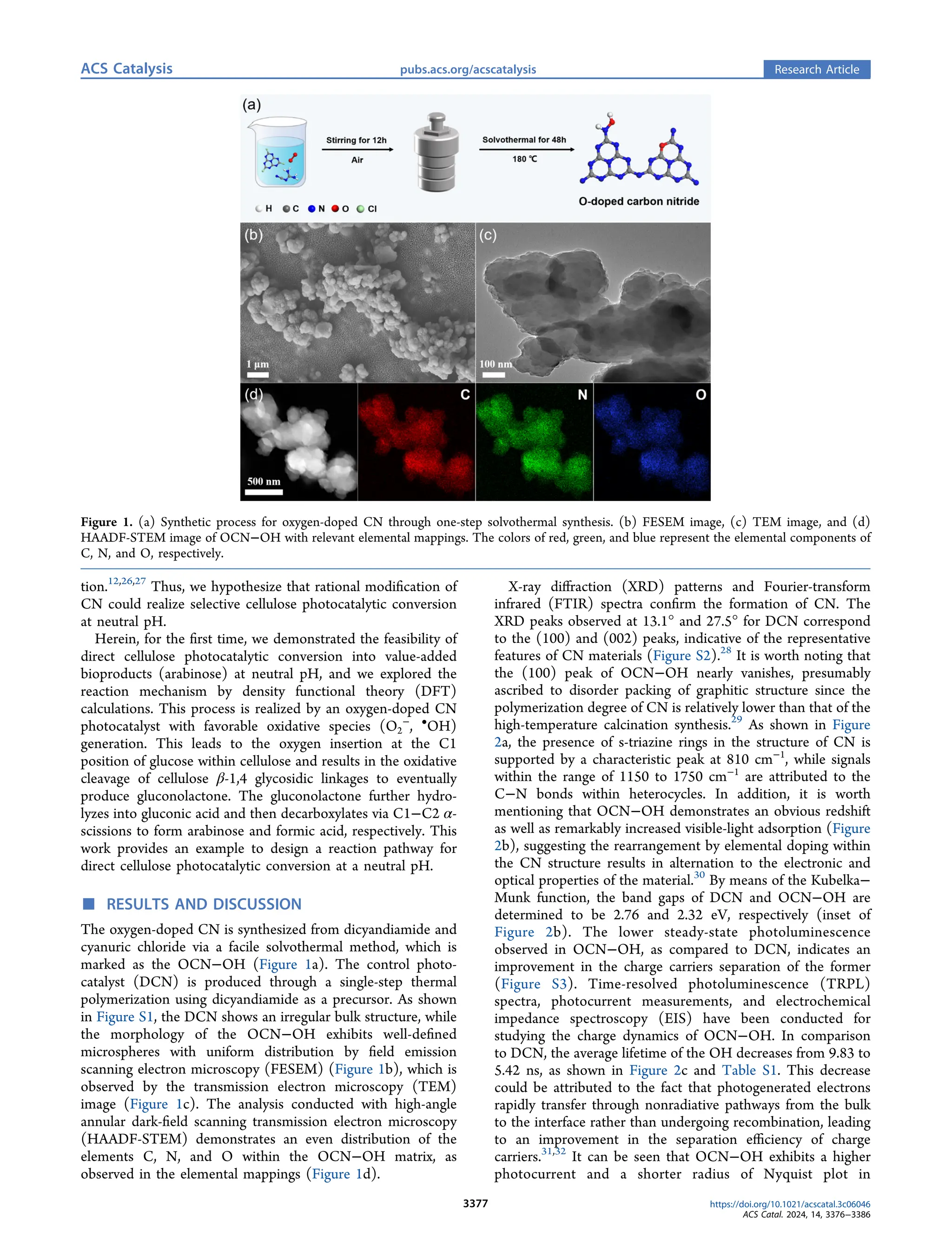 Solar-Driven Cellulose Photorefining into Arabinose over Oxygen-Doped ...