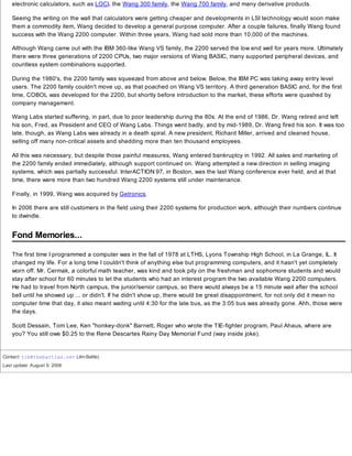 Wang_2200_History | PDF