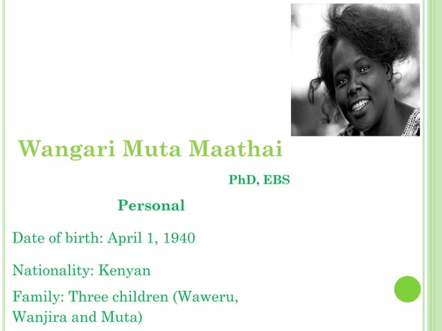 Wangari maathai | PDF