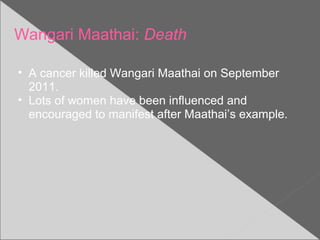 Wangari Muta Maathai | PPT