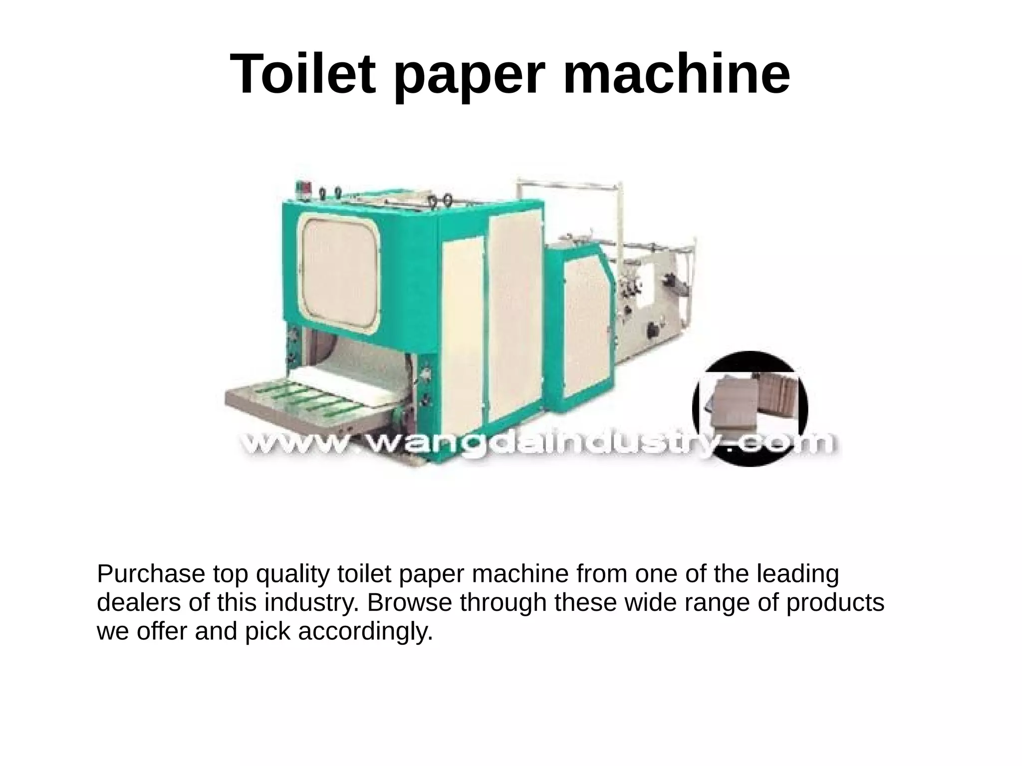 Facial tissue machine | PPT