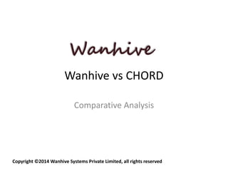 Wanhive vs Chord Distributed Hash Table | PPT