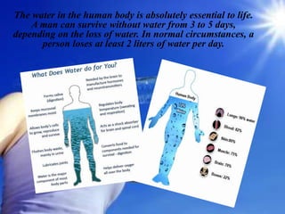 Water in human body by Group2 | PPTX