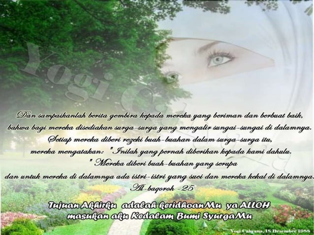 [MATERI KEPUTRIAN] Wanita yang dirindukan surga | PPTX