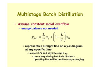 Wankat Chapter on batch distillation/engineering | PDF