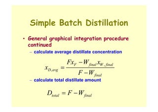 Wankat Chapter on batch distillation/engineering | PDF