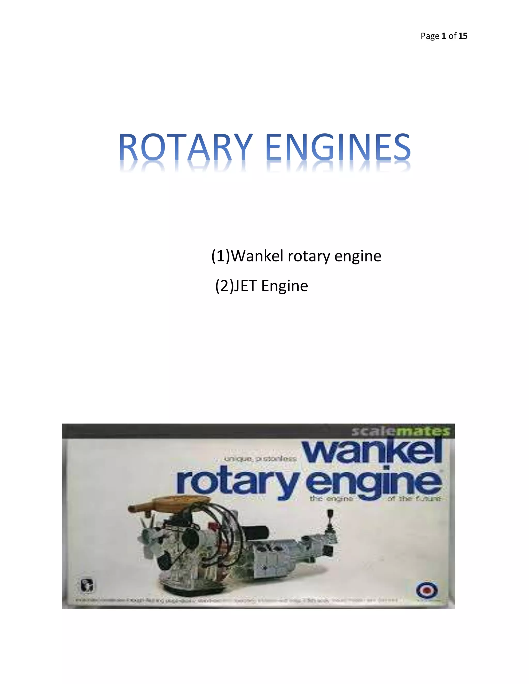 Wankel rotary engine | PDF