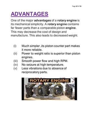 Wankel rotary engine | PDF