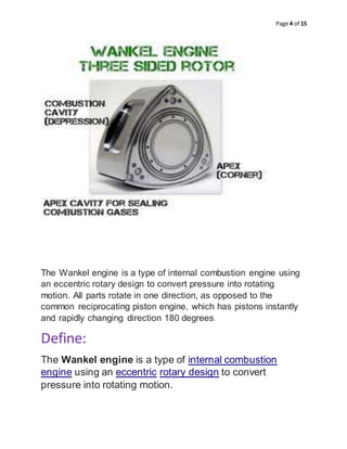 Wankel rotary engine | PDF
