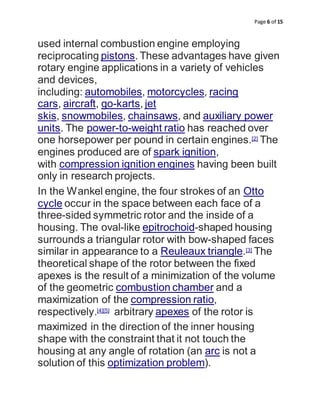 Wankel rotary engine | PDF