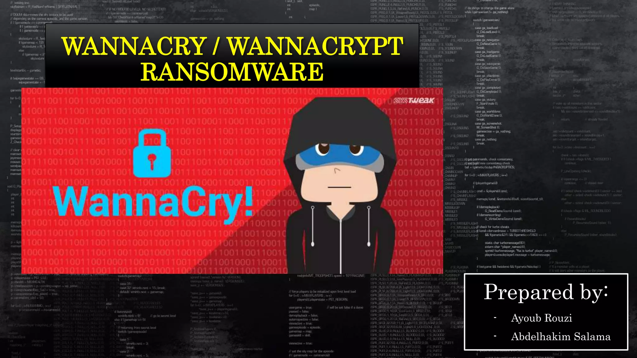 WannaCry ransomware attack | PPTX