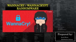 WannaCry ransomware attack | PPTX
