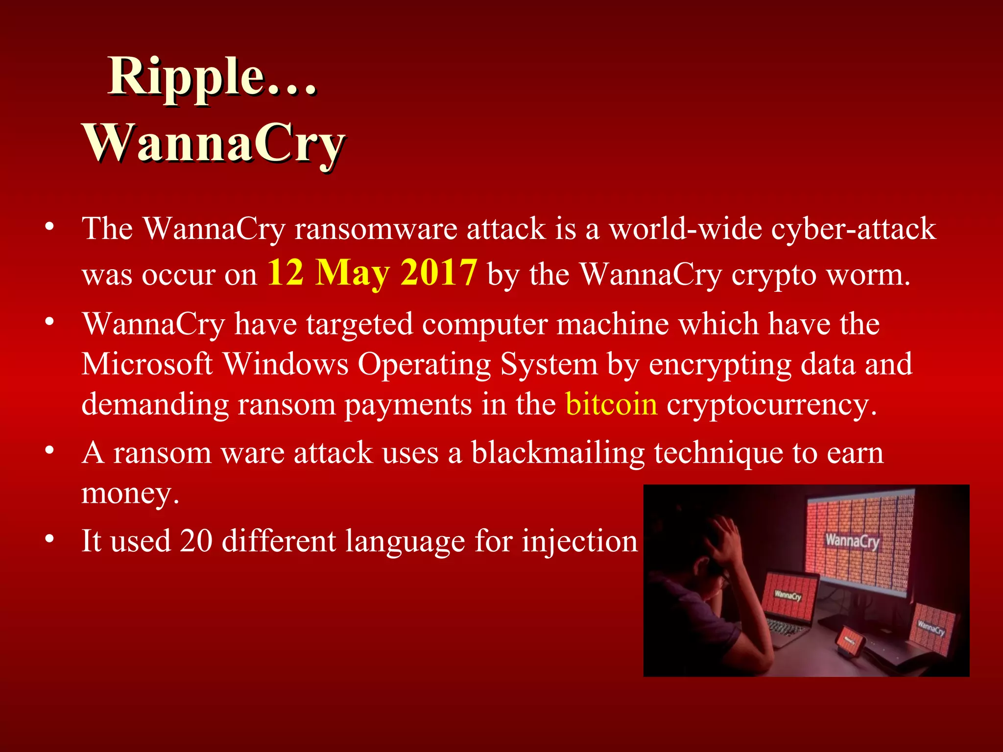 Wannacry-A Ransomware Attack | PPT