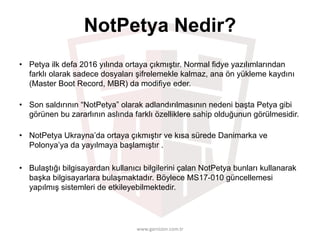 WannaCry - NotPetya Olayları | PPT