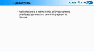 WannaCry (WannaCrypt) Ransomware - Advisory from CERT-IN | PDF