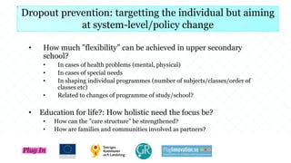 W Anna Liljestrom - Reducing dropout rates | PPT