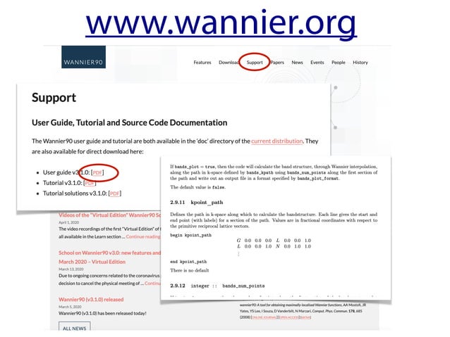 Wannier tutorial | PDF | Chemistry | Science