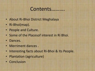Ribhoi And ITs People | PPTX
