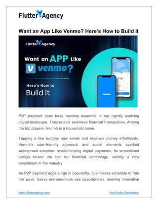Want an App Like Venmo? Here’s How to Build It | PDF