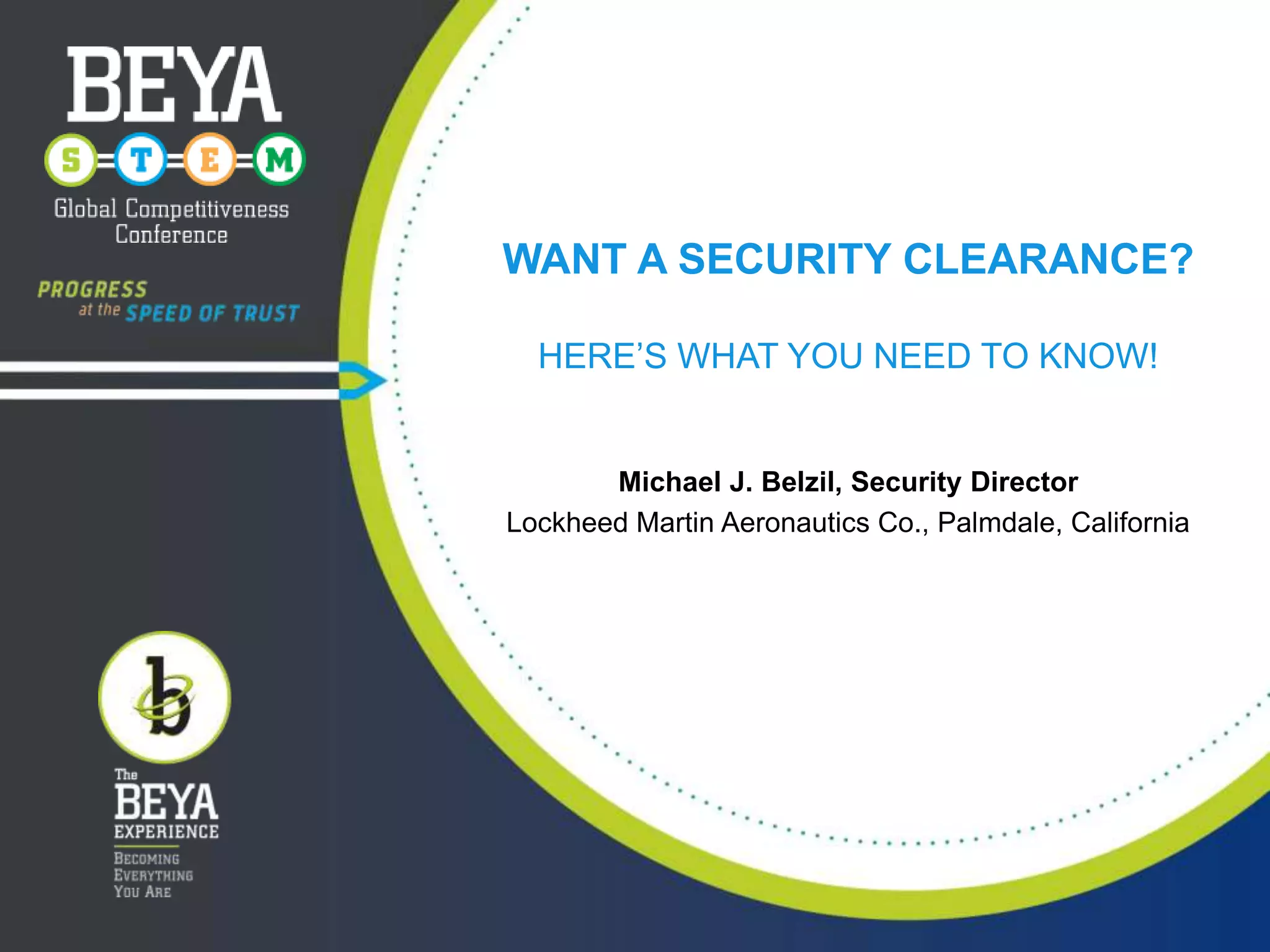 Want a Security Clearance: This is what you need to know | PPTX