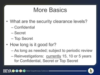 Want a Security Clearance: This is what you need to know | PPTX