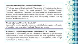 Want a top job in protection? Join EPI | PPT