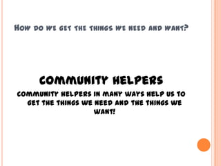 Wants and needs powerpoint | PPTX