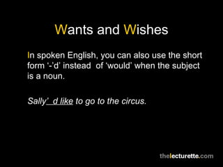 Wants and Wishes | PPT