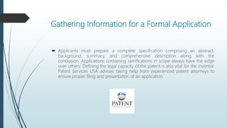 Want to Apply For a Patent in the USA? Patent Process Overview | PPT