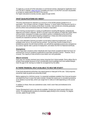 Want to be a journalist | PDF | Vocational Training | Careers