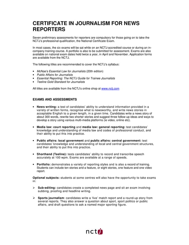 Want to be a journalist | PDF