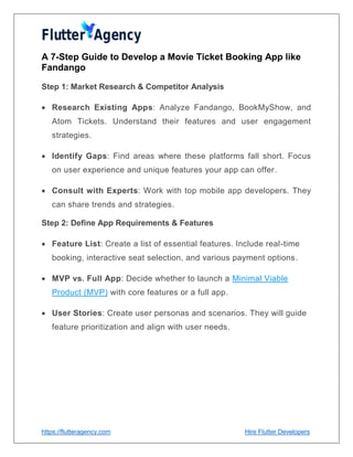 Want to Build a Movie Ticket Booking App Like Fandango? | PDF