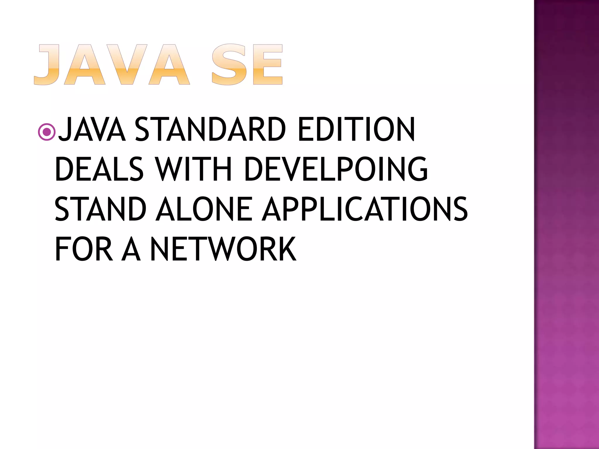 Want to know about java | PPTX