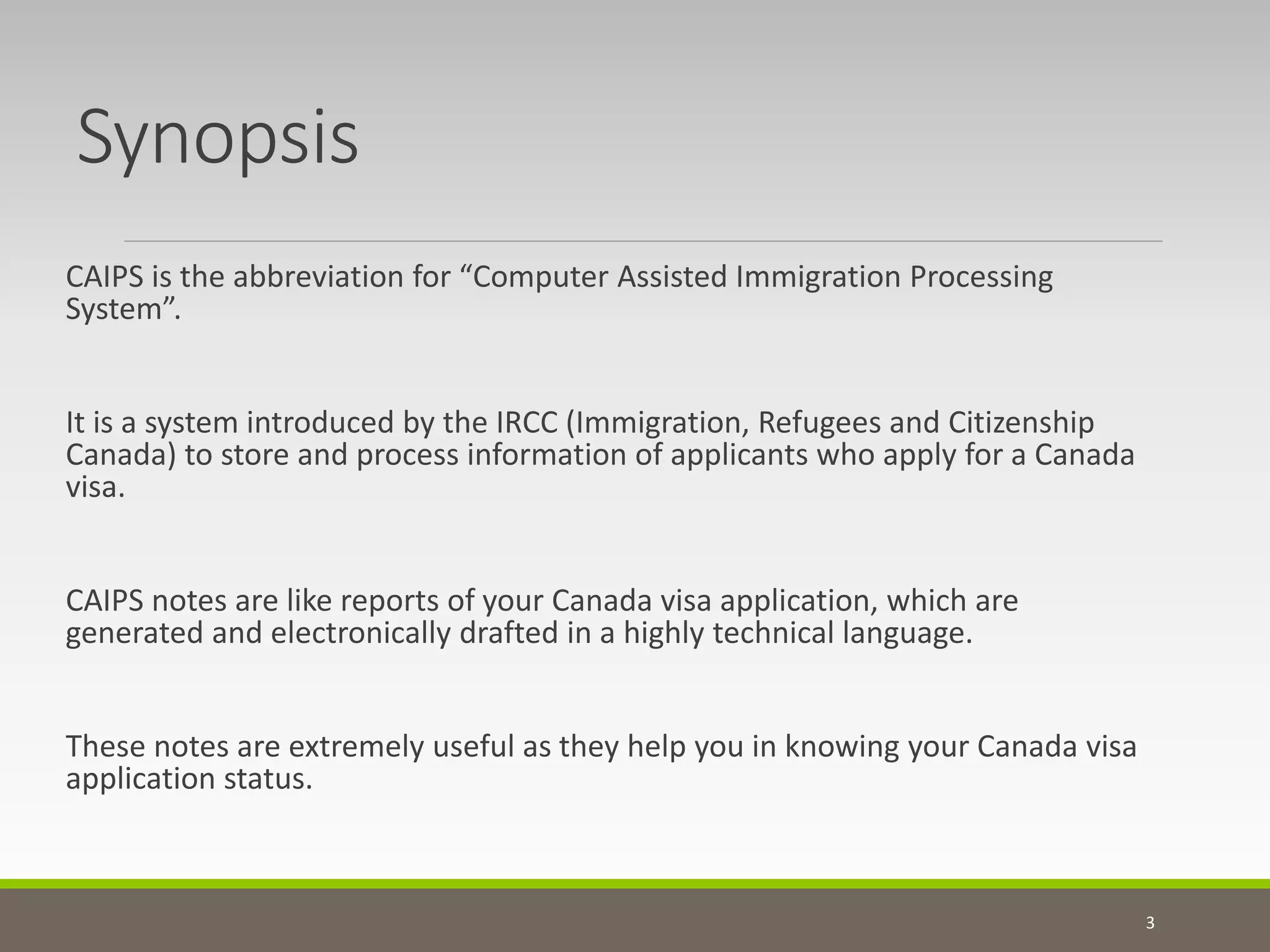 Want to know canada visa application status | PPT