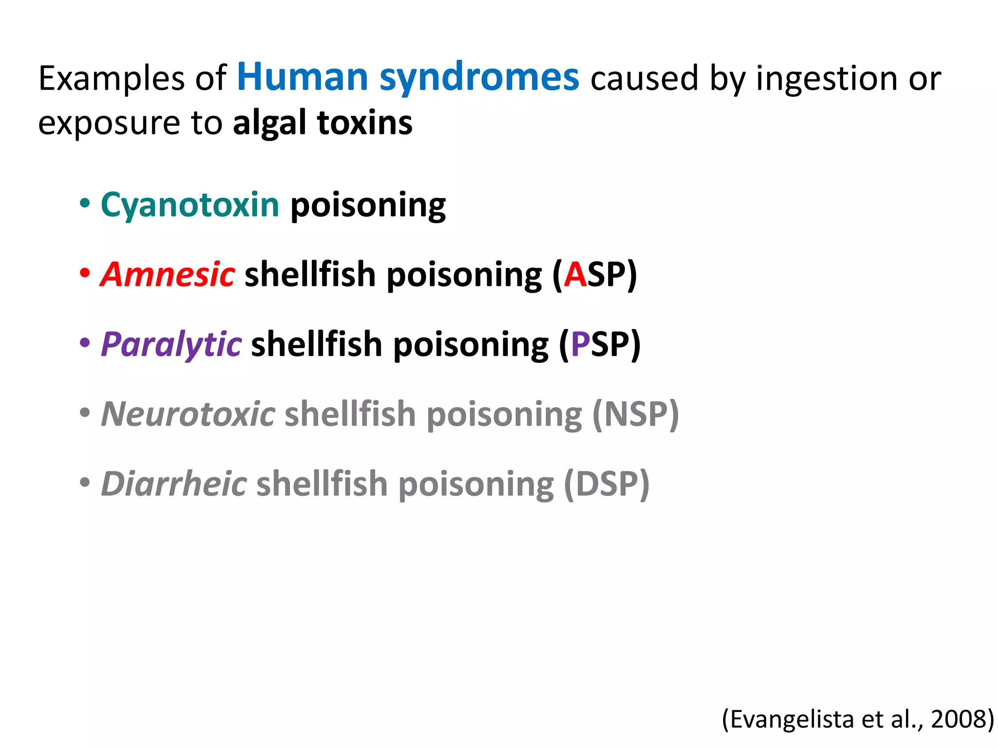 Harmful algal blooms and algal toxins | PPTX