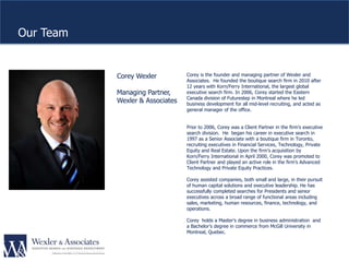 Wexler & Associates Overview | PPT