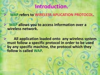 Wap | PPT