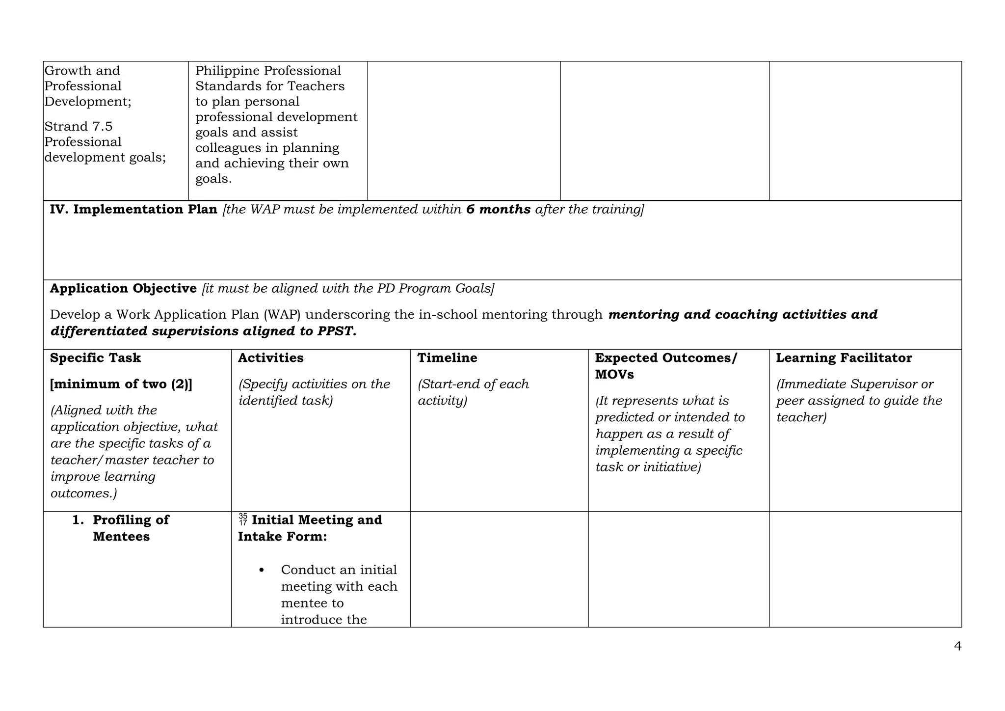 Work Action Plan -BLANK for teachers.docx