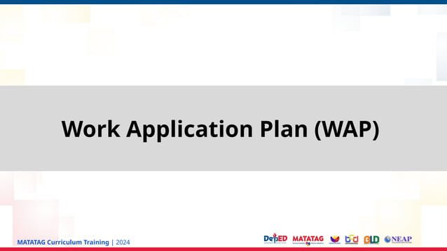 WAP-MATATAG.pptx WAP MATATAG TEMPLATE Train | PPTX | Education
