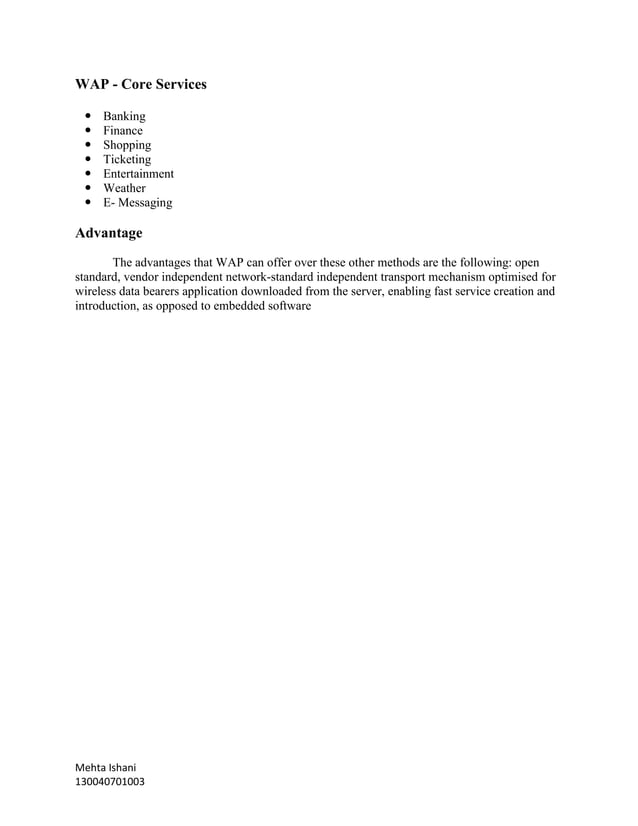 Wap architecture and wml script | PDF