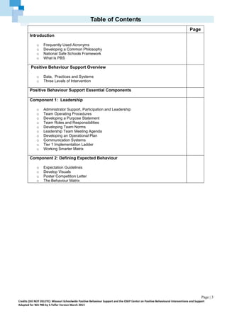 Wa pbs team workbook day 1 and 2 version march 20 2013 | PDF