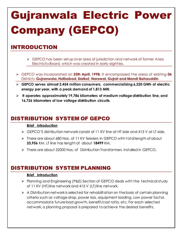 Wapda intership report by Manzar | DOCX