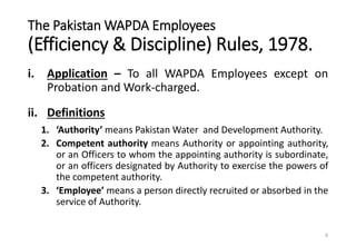 Wapda Rules Summarized | PPTX