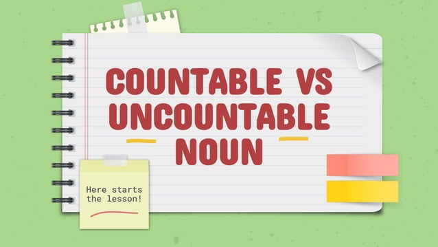 Countable Vs Uncountable noun | PPT